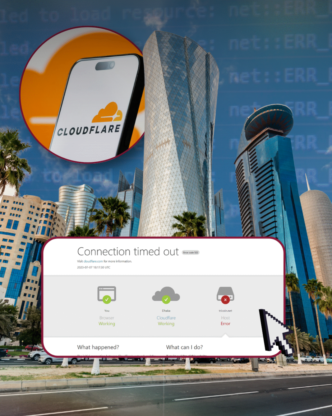 Cloudflare Outage Triggers Global 500 Internal Server Errors What’s Happening Today in Qatar and ...