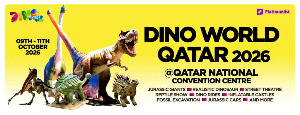 Dino World Qatar 2026 in Doha: Dates, Tickets, Venue & What to Expect ...