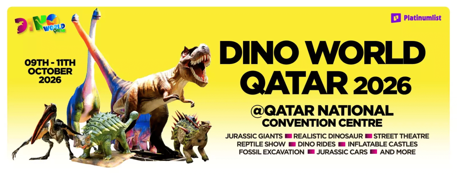 Dino World Qatar 2026 in Doha: Dates, Tickets, Venue & What to Expect ...