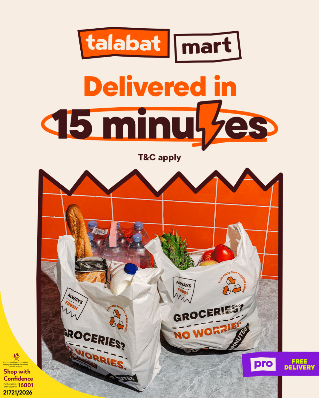 talabat Mart Launches 15-Minute Delivery Across Key Areas in Qatar ...