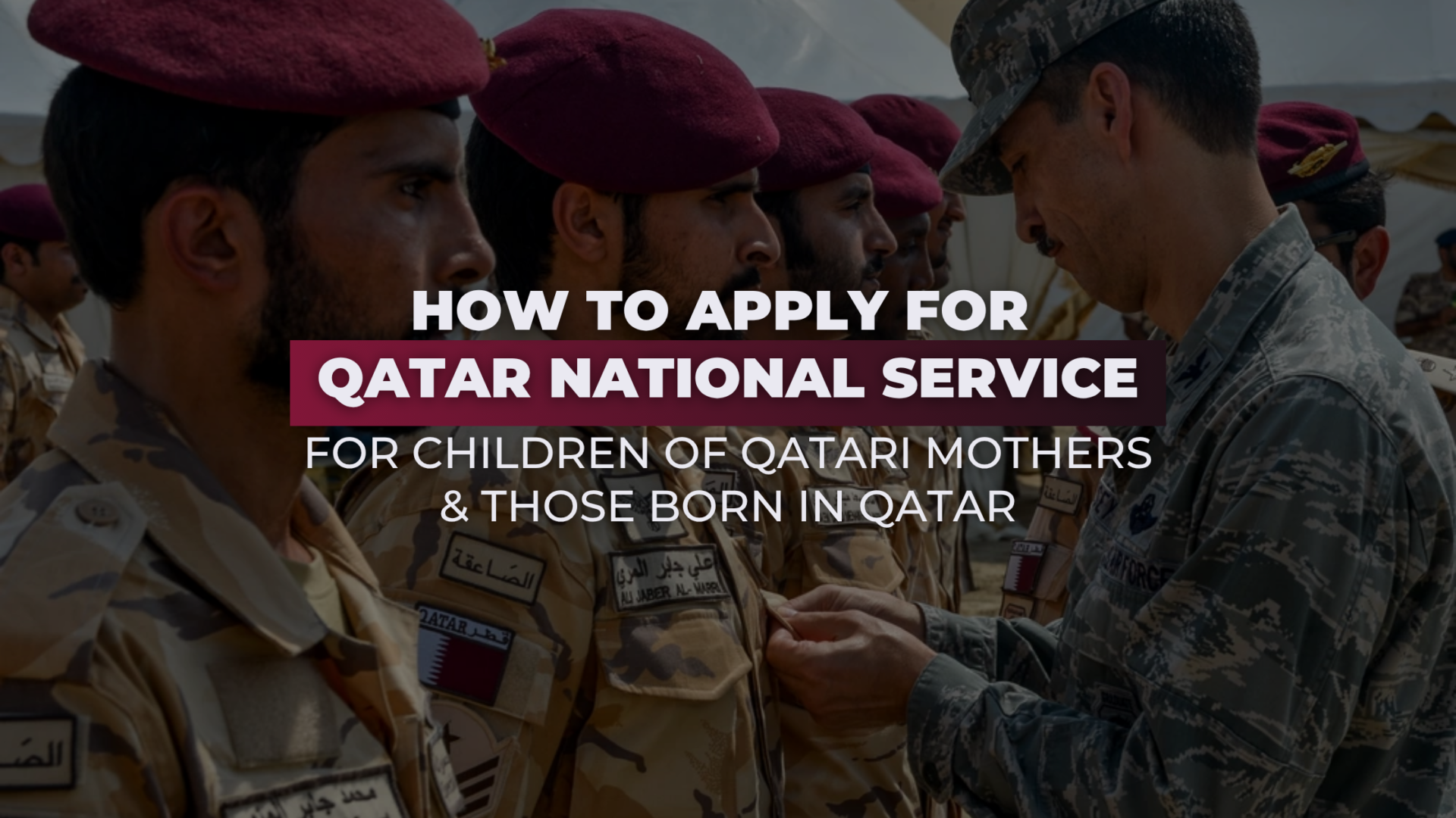 How to Join Qatar National Service 2026: Eligibility, Benefits and How ...